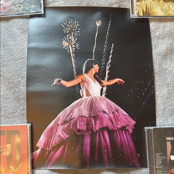 Taylor Swift | Art | The Eras Tour Canvas Poster Enchanted Fireworks ...